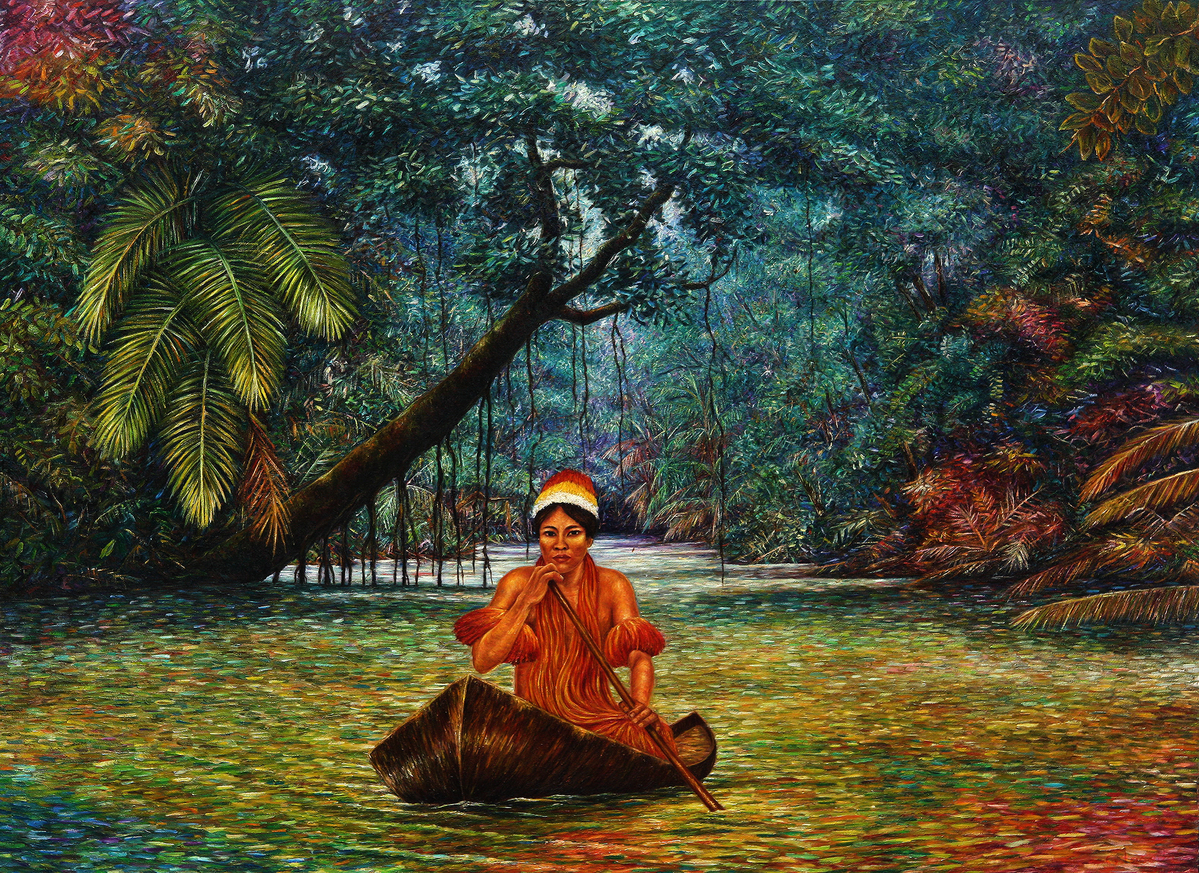 Wilson Castañeda y sus cuadros de la fauna y flora colombiana