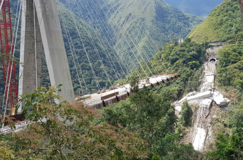Así ocurrió la caída del puente de Chirajara - Las2orillas