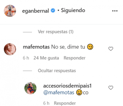 La nueva novia de Egan Bernal