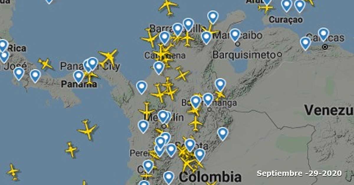 Colombia volvió a conectarse: el espacio aéreo se llenó de nuevo ...
