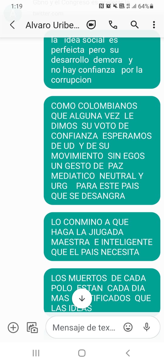 Urgente llamado de comediante Alerta a Alvaro Uribe por la paz de Colombia