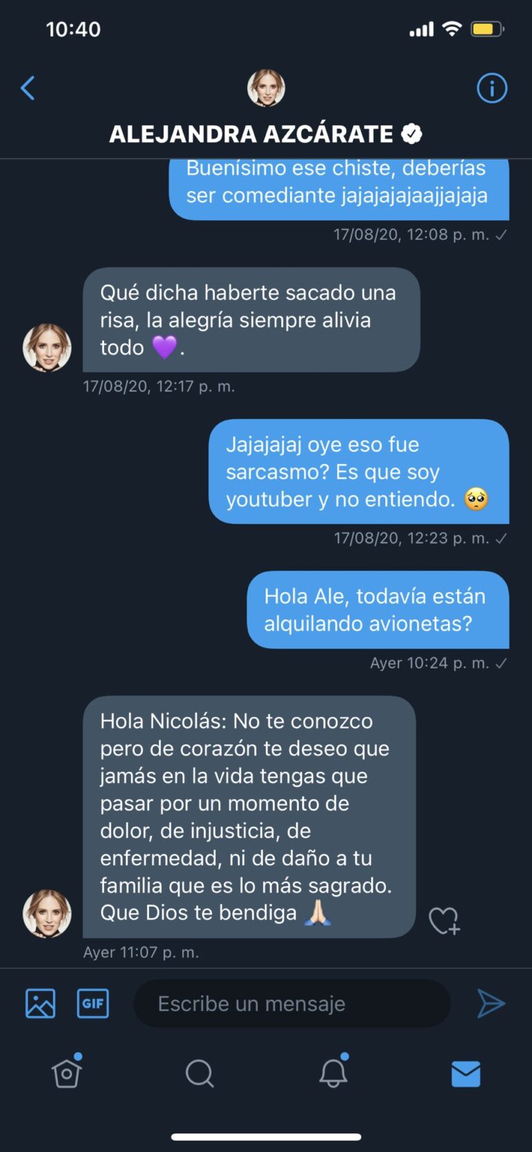 La humillada que le pegó Nicolás Arrieta a Alejandra Azcarate
