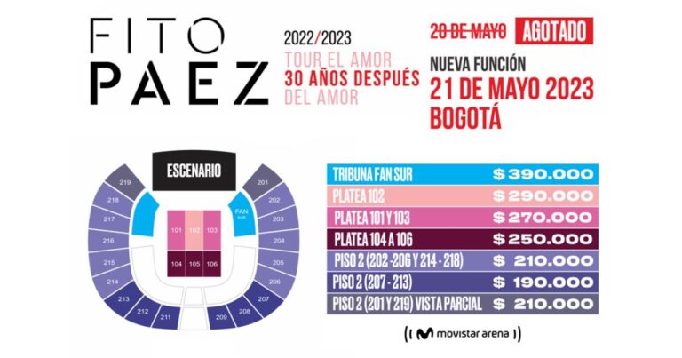 Así es como Tuboleta les pone el precio a las entradas para sus conciertos