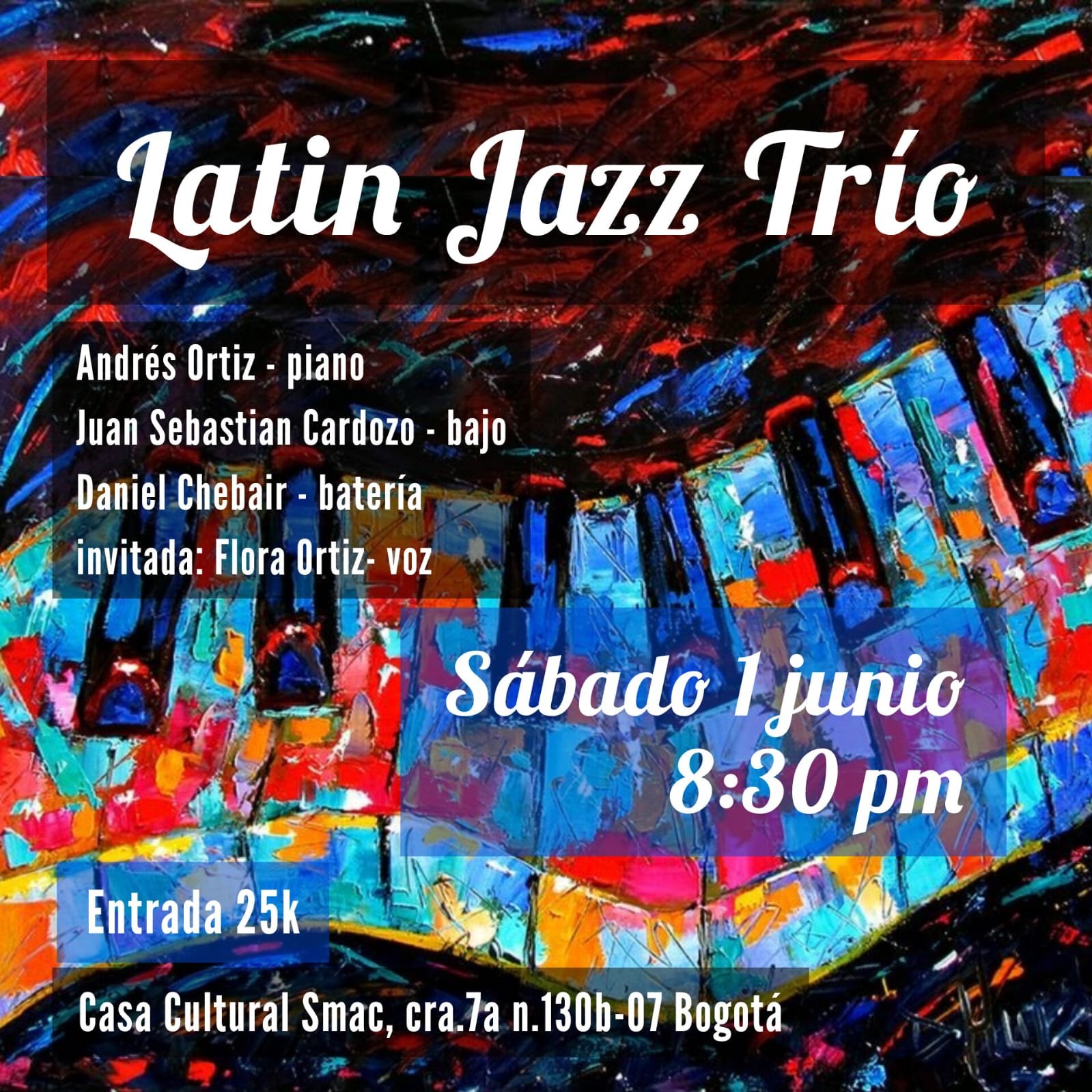 Bogotá se viste de jazz: Latin Jazz Trío en SMAC