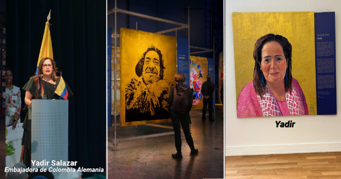 El retrato de la embajadora de Colombia en Alemania pagado por el ...